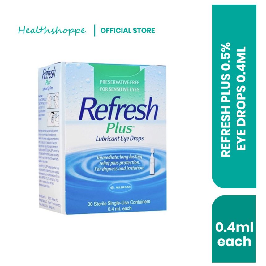 REFRESH PLUS 0.5% EYE DROPS 0.4ML - KPJ Healthshoppe