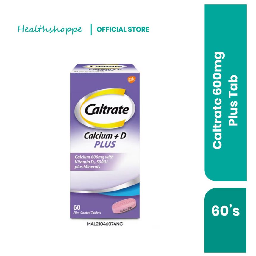 CALTRATE 600MG PLUS TAB 60’s - KPJ Healthshoppe