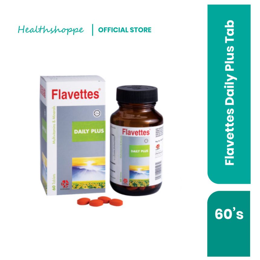FLAVETTES DAILY PLUS TAB 60’s - KPJ Healthshoppe