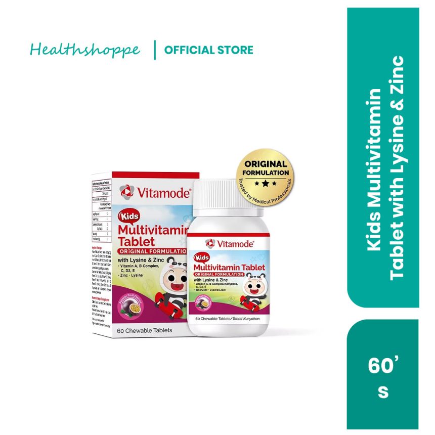 VITAMODE KIDS MULTIVIT TABLE WITH LYSINE & ZINC - KPJ Healthshoppe